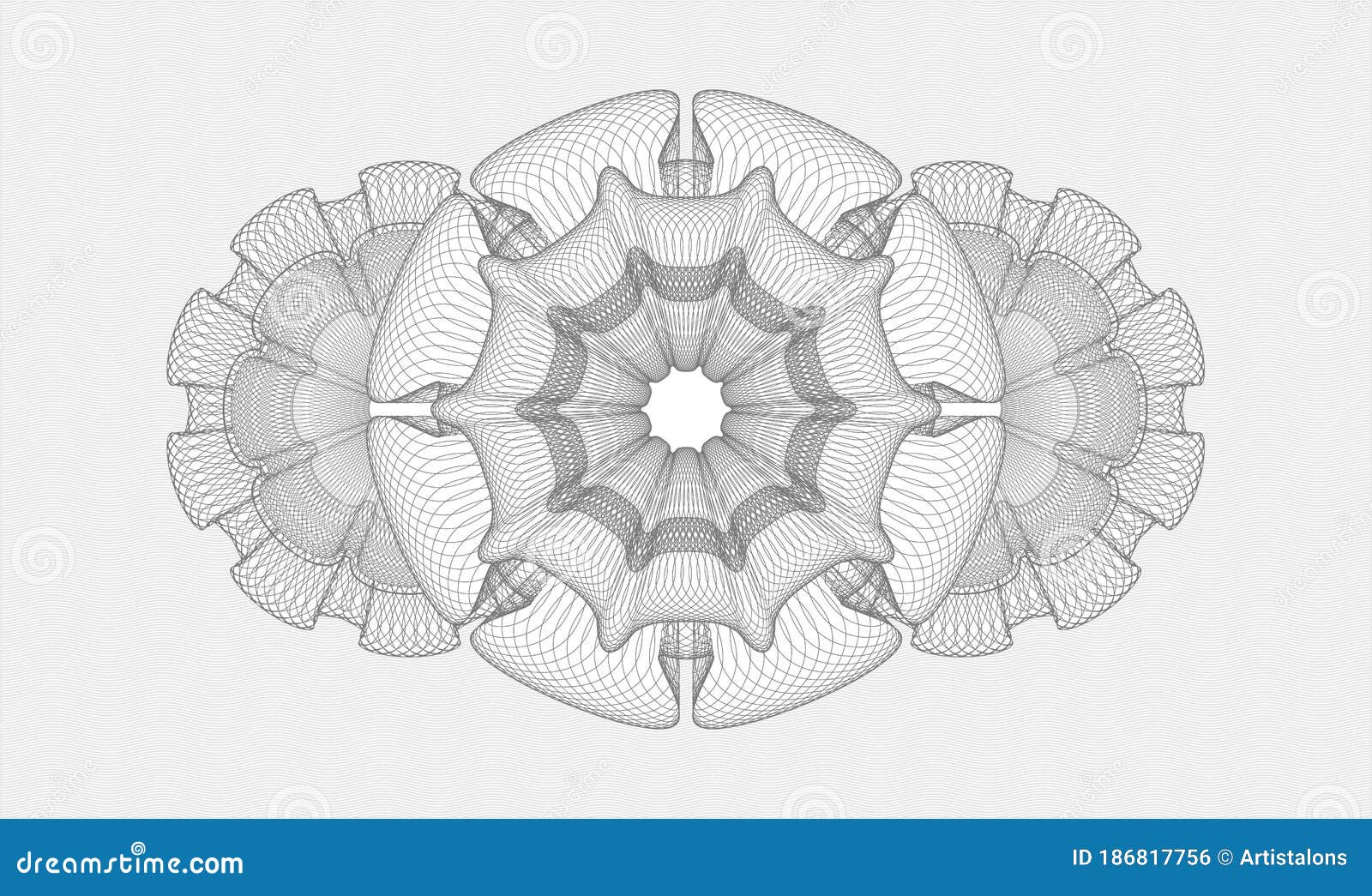 Grey Abstract Rosette. Vector Illustration Stock Vector - Illustration ...