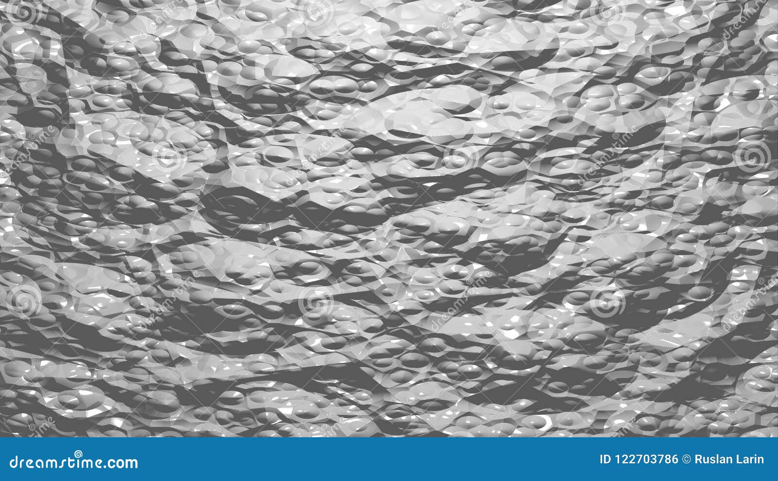 Grey Abstract Surface with Ripples. Render. Stock Illustration ...