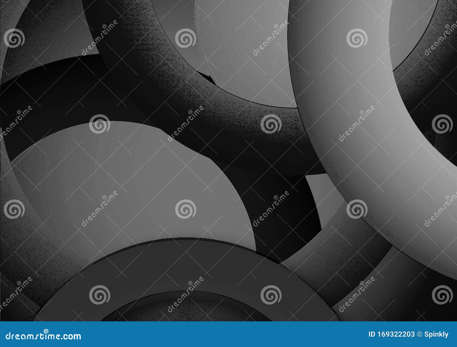 Grey Circles Depth Abstract Textured Background Wallpaper Stock ...