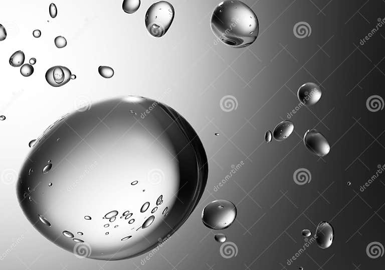 Grey Abstract Water Drops Zoom Stock Illustration - Illustration of ...