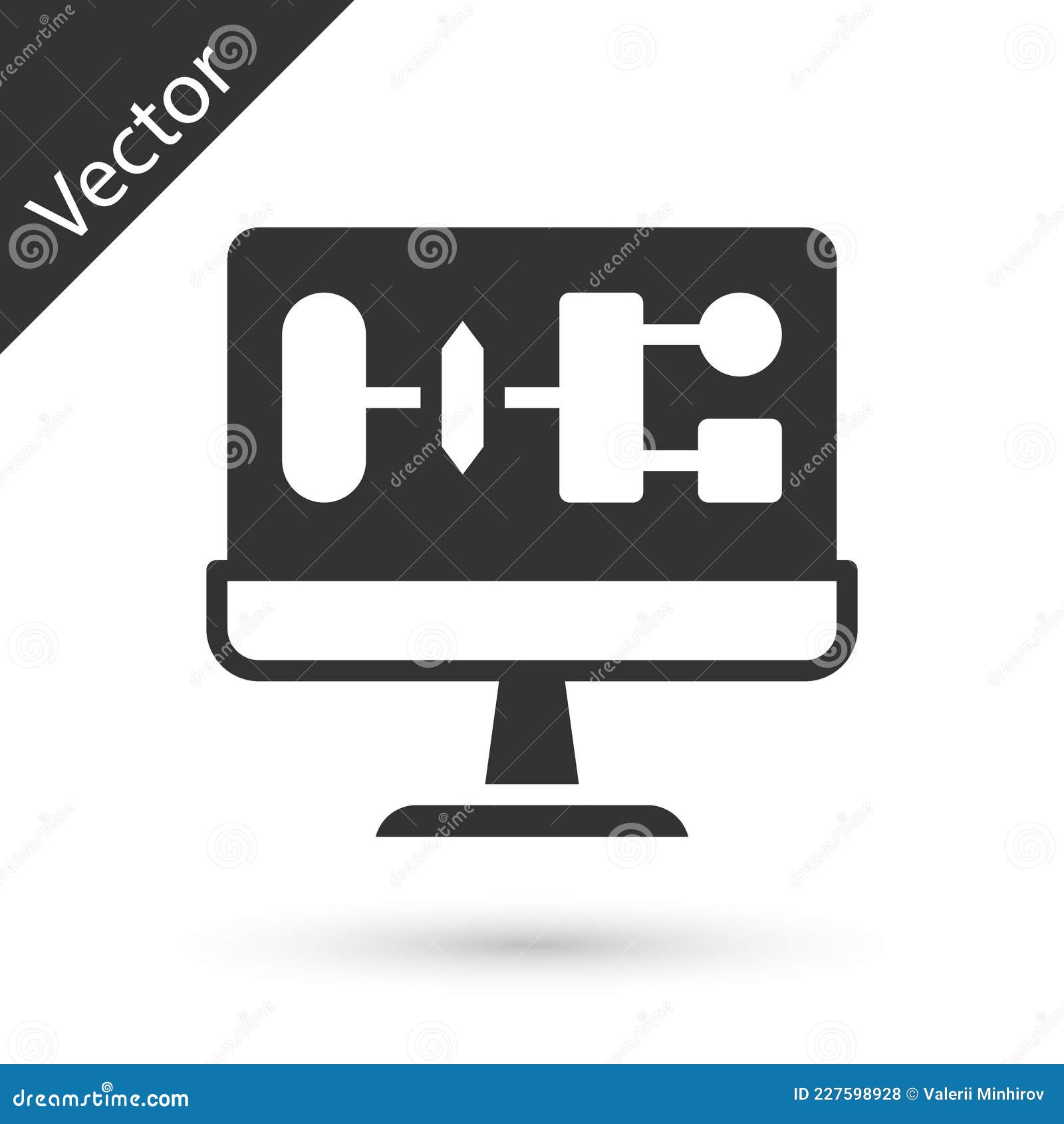 Grey Algorithm Icon Isolated On White Background Algorithm Symbol Design From Artificial