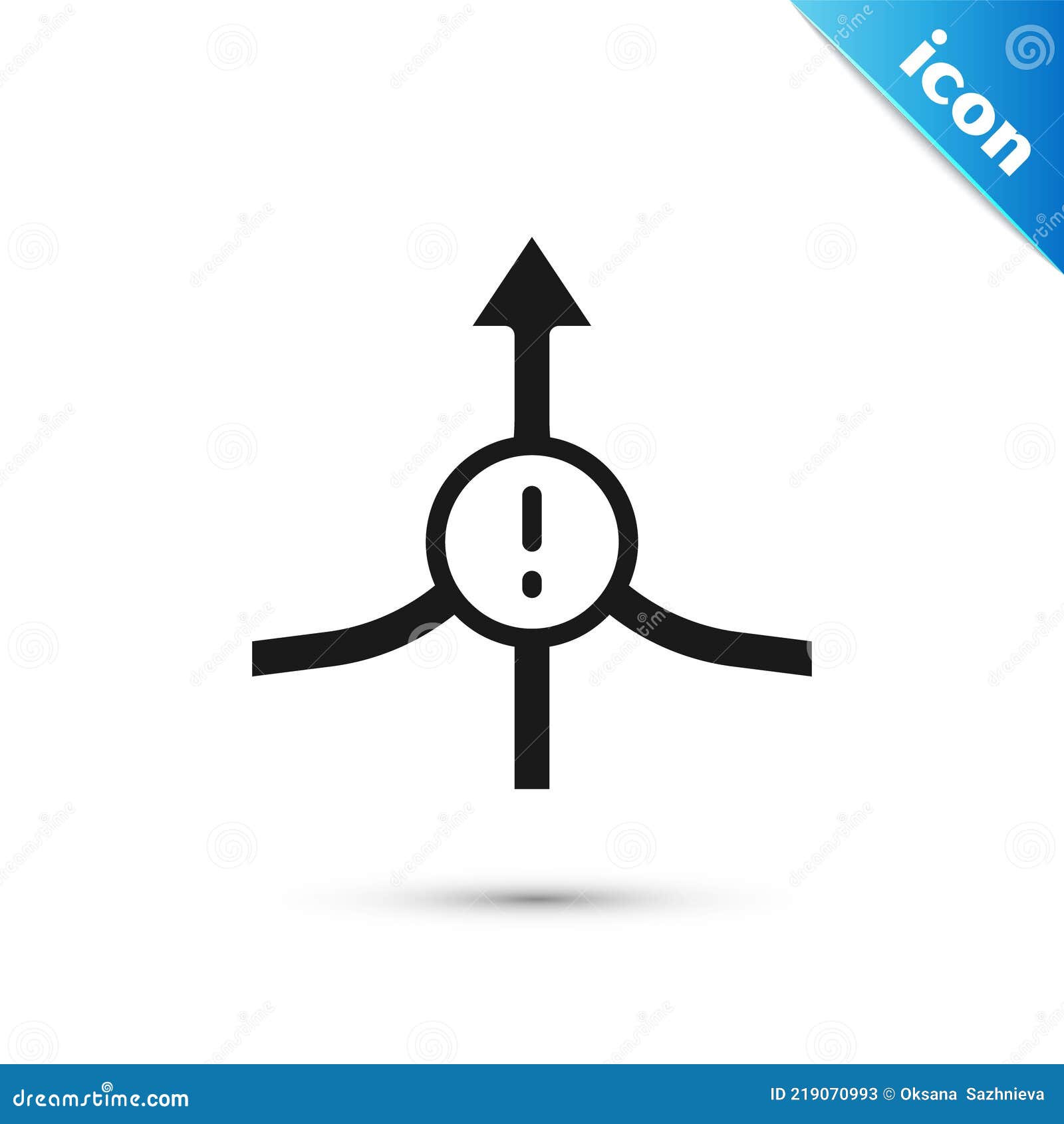 Grey Arrow Icon Isolated on White Background. Direction Arrowhead ...