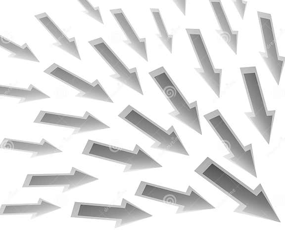 Grey arrows stock illustration. Illustration of pointer - 70132426