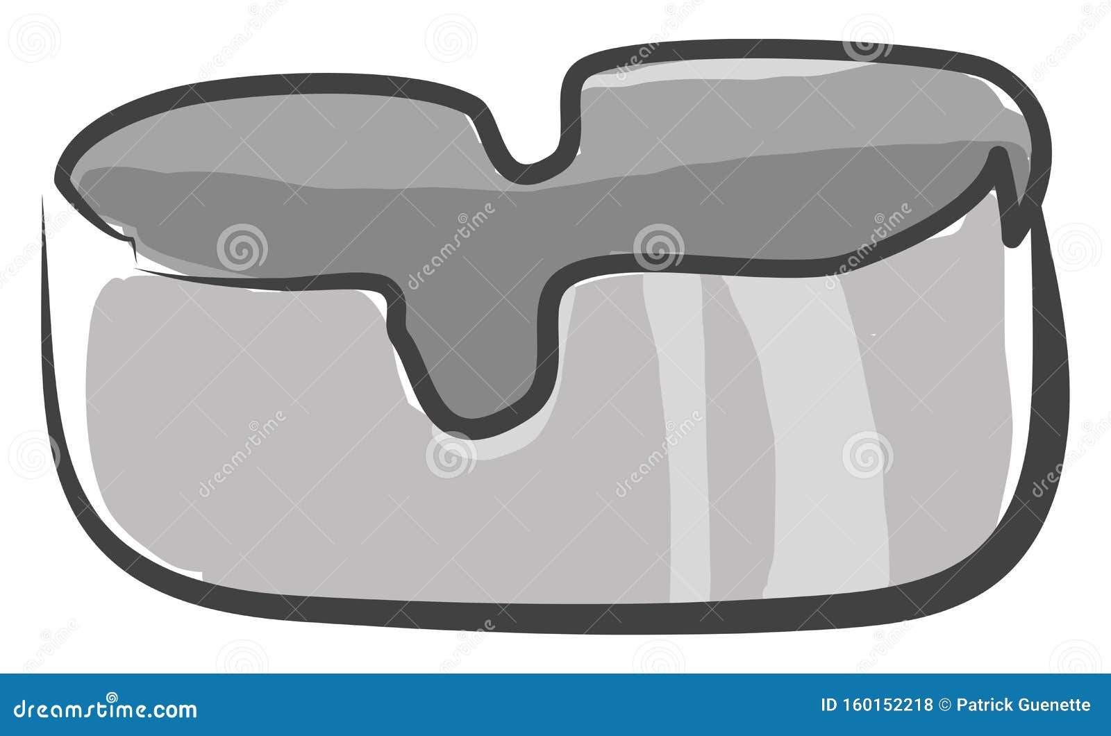 A Grey Ash Tray Vector or Color Illustration Stock Vector ...