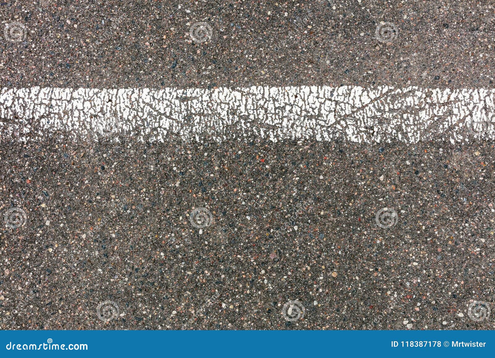 Asphalt Road Texture With Cracked White Dividing Line Stock Photo ...