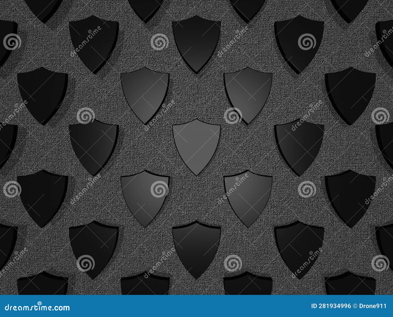 Grey Background with Black Knight Shields, Textured Layer, Abstract ...