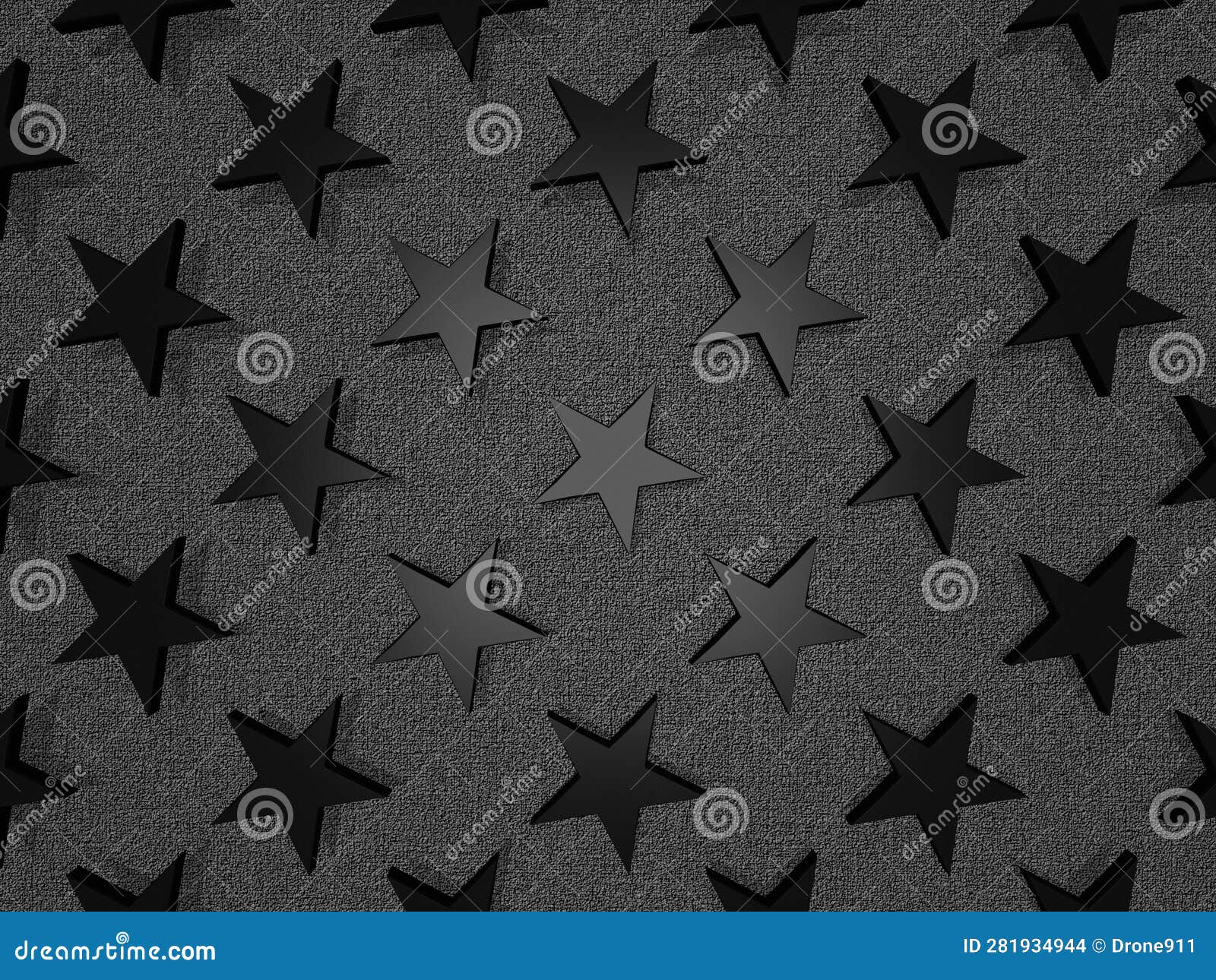 Grey Background with Black Stars, Textured Layer, Abstract Design Stock ...