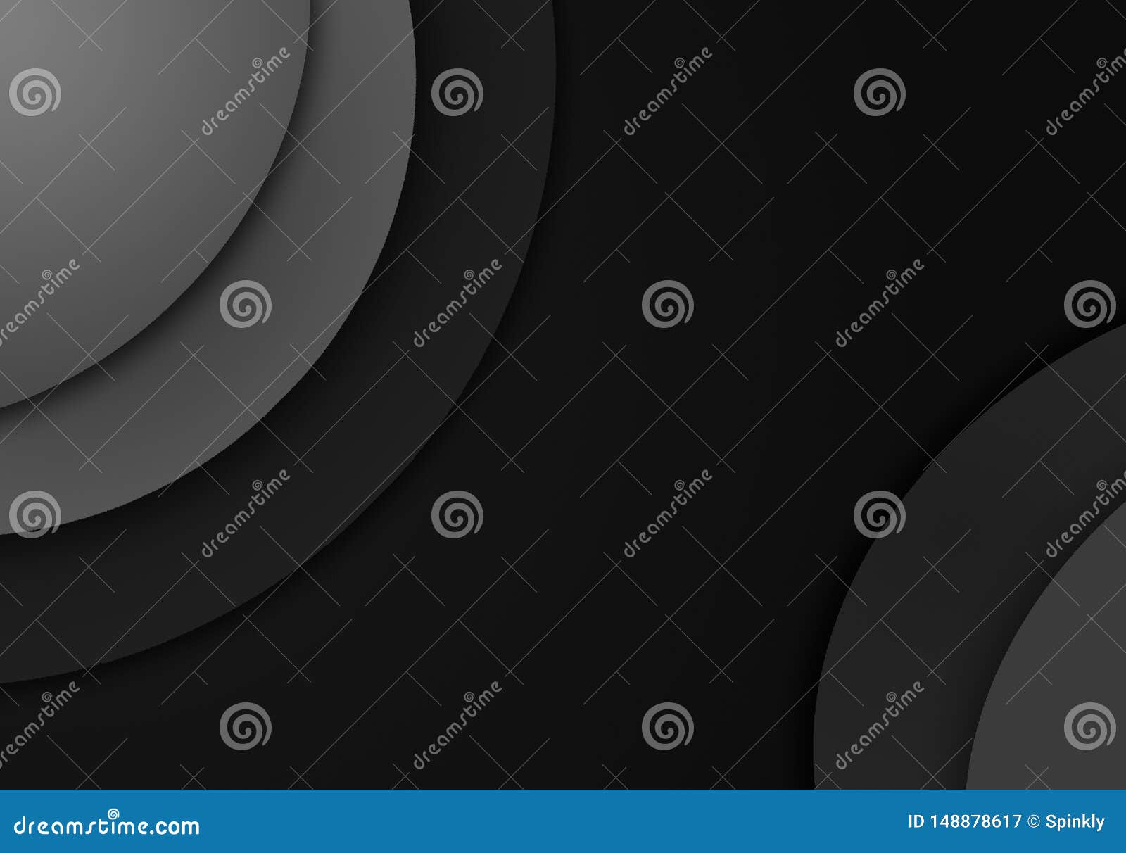 Grey Background with Circular Shape Designs Stock Illustration ...