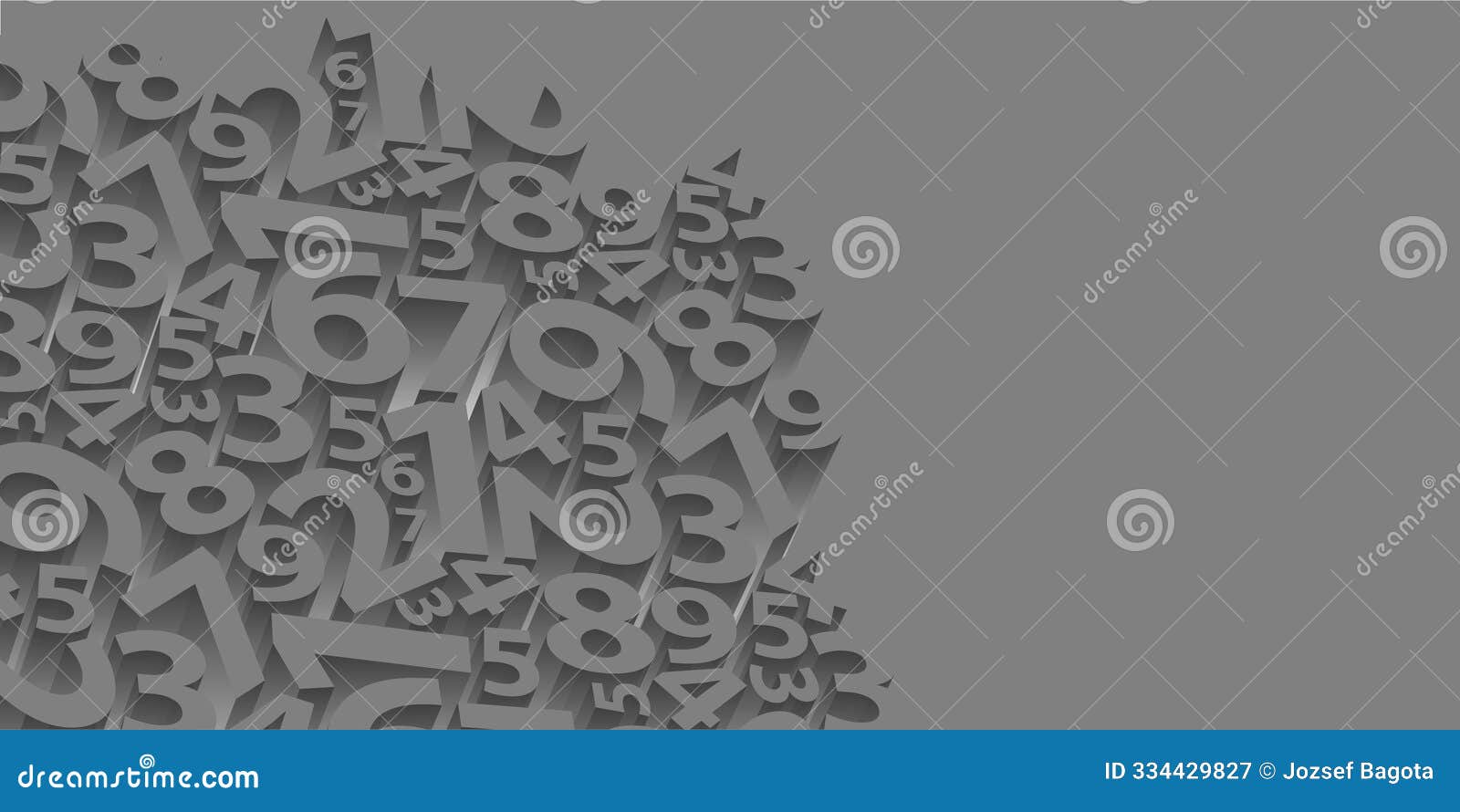 A Grey Background Featuring Numbers with a 3D Effect. the Numbers ...