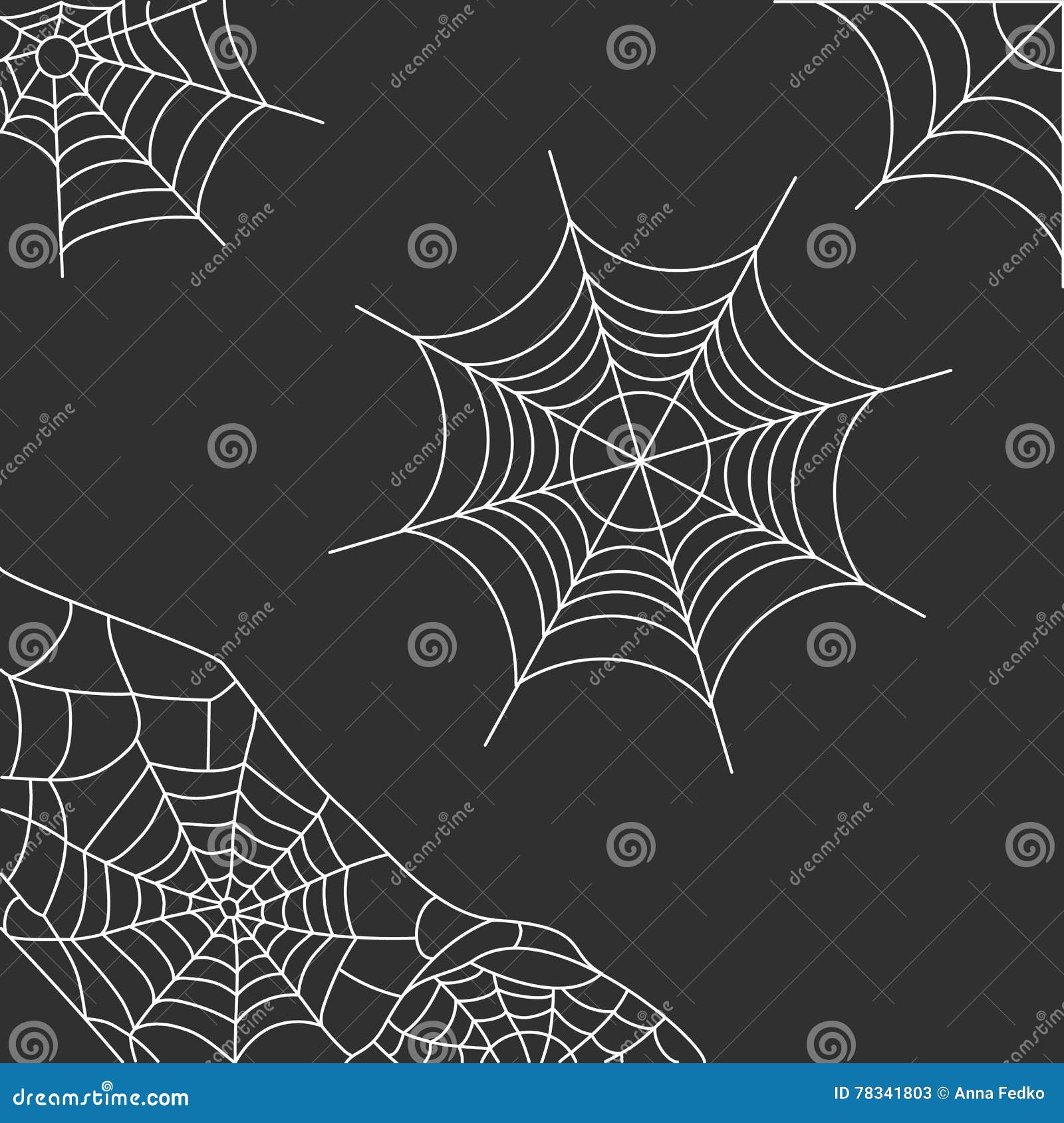 Grey Background with Spider Web Stock Vector - Illustration of ...
