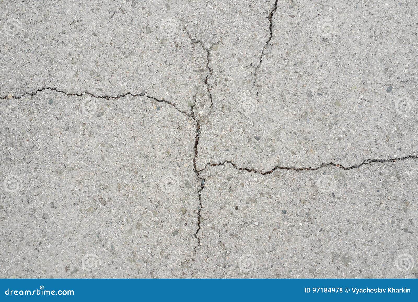 Grey Background Wall Cracked Stock Photo - Image of material ...