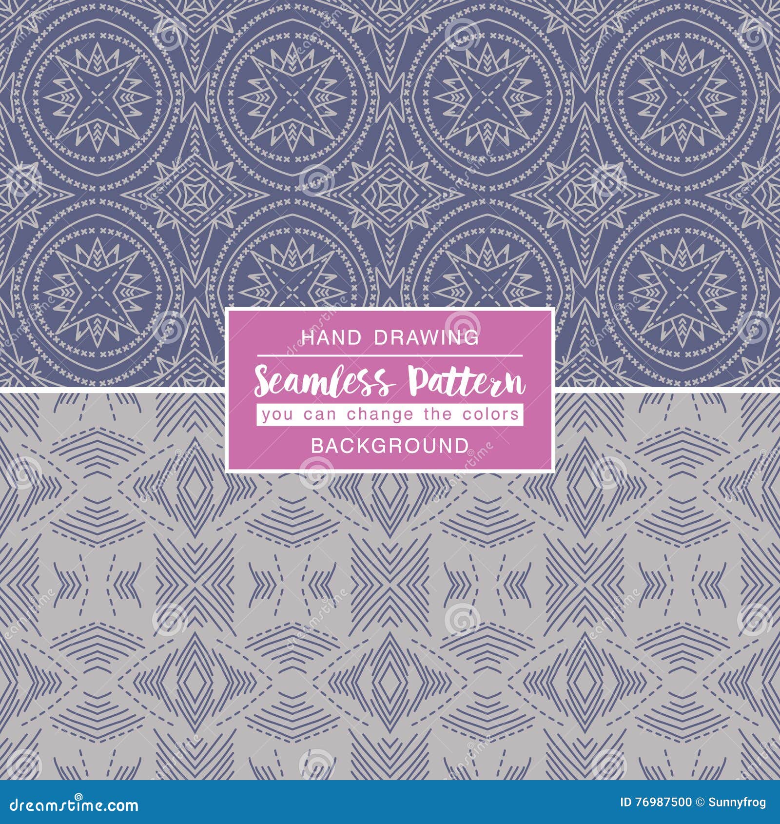 Grey Backgrounds with Seamless Patterns. Ideal for Printing Stock ...
