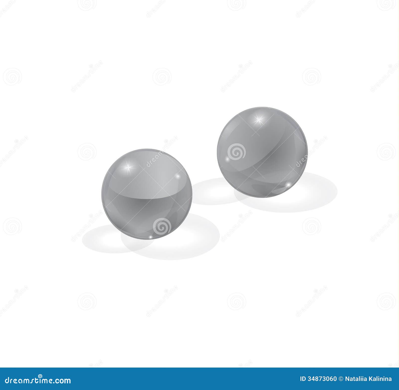 Grey Ball. Vector Illustration. Stock Illustration - Illustration of ...