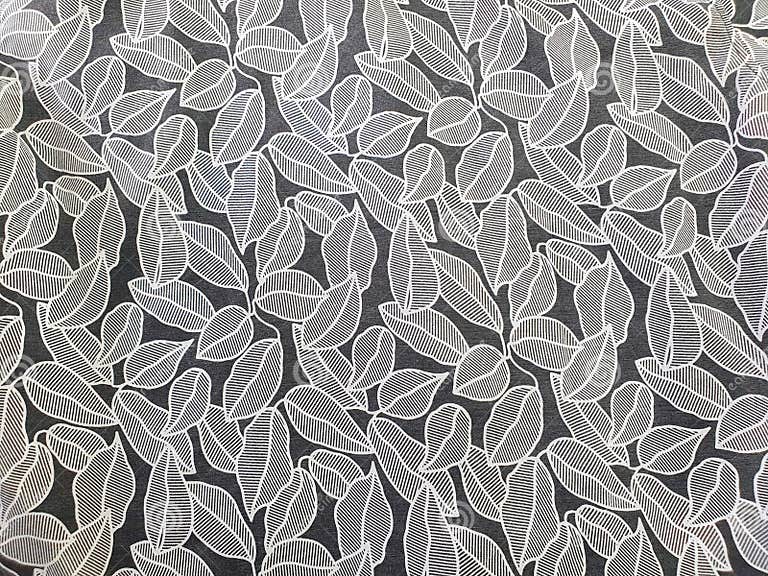 Grey Batik with Leaves Pattern. Batik is a Beautiful Work of Art from ...