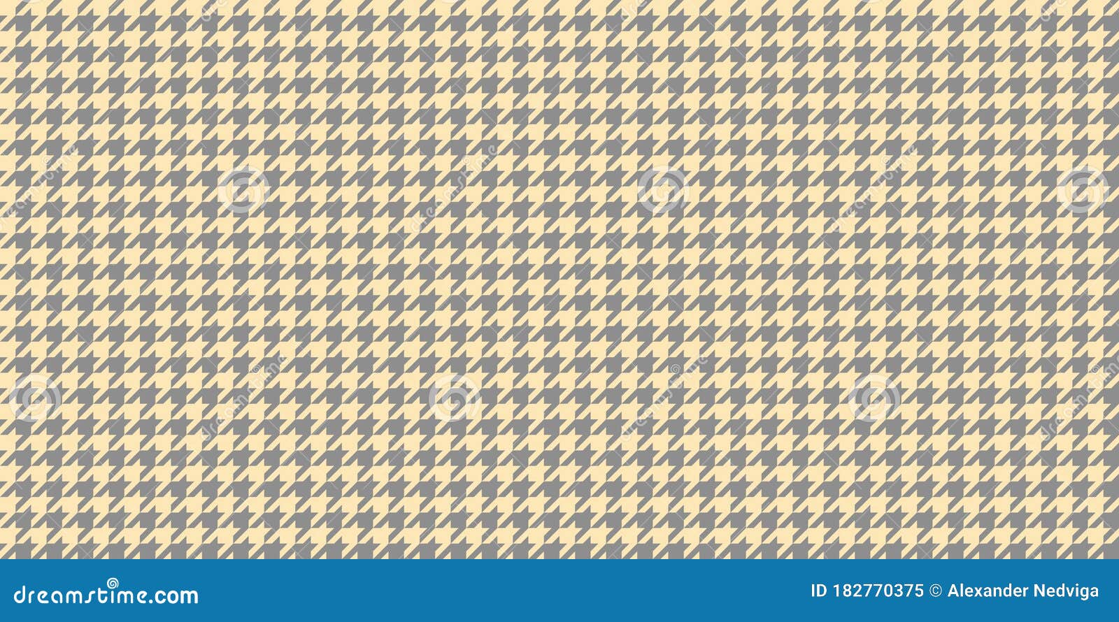 Grey Beige Seamless Houndstooth Pattern Background Stock Illustration ...