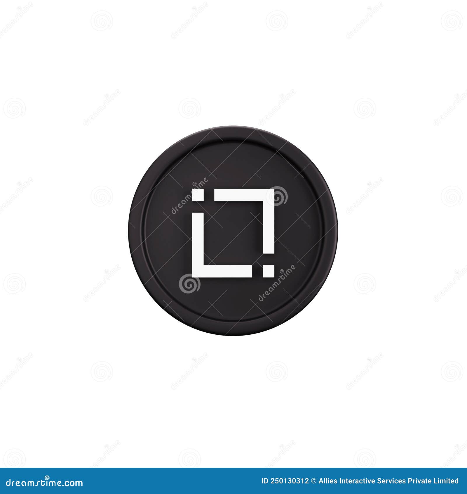Grey Binance BNB Coin Icon in 3D Editorial Photography - Illustration ...