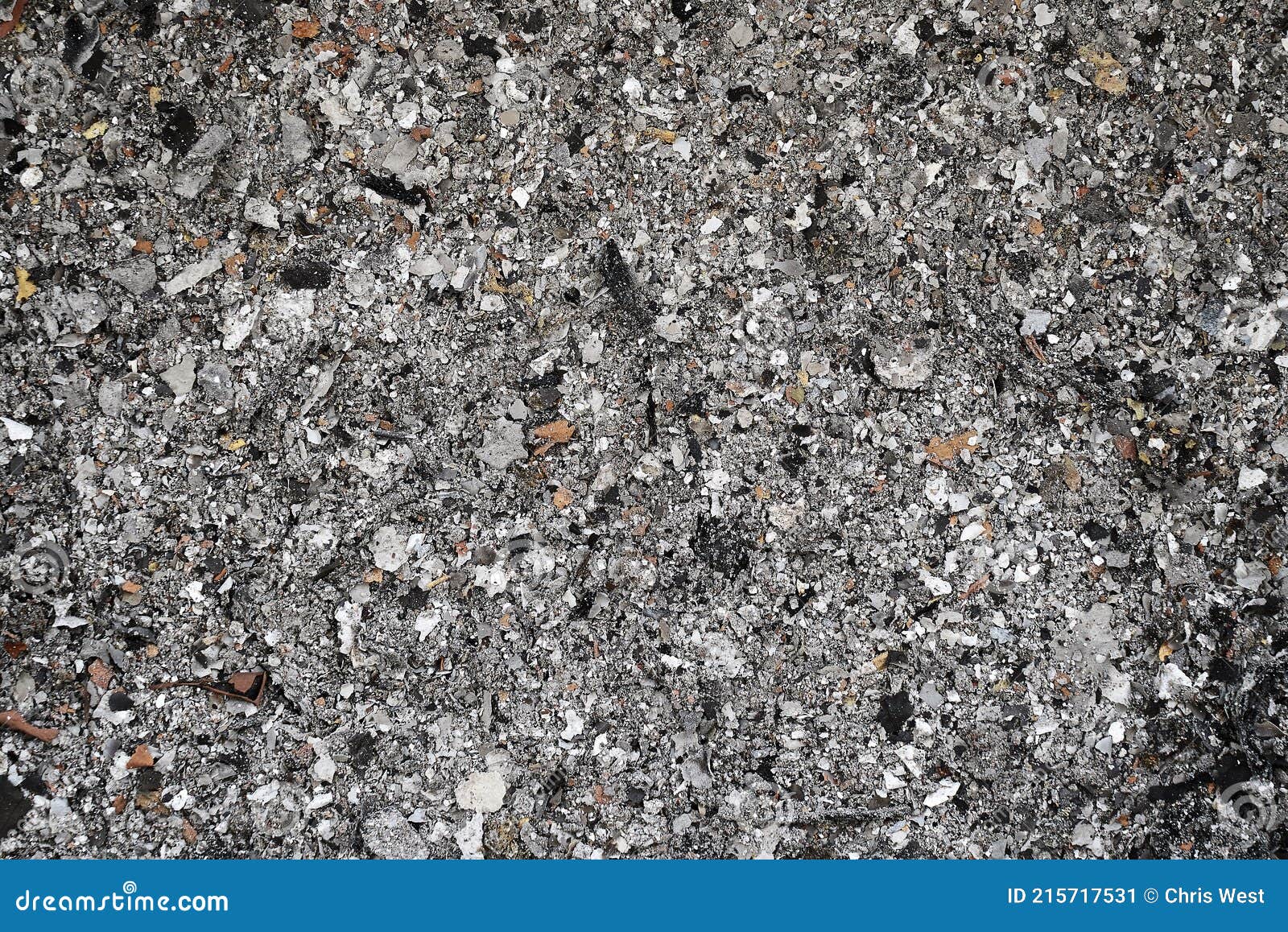 Grey and Black Ash in a BBQ As Background or Texture Stock Image ...