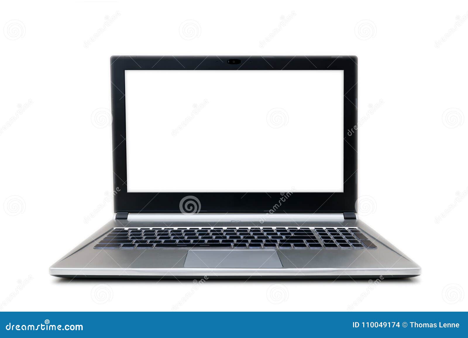 Grey and Black Laptop with No Sign Keyboard Stock Photo - Image of ...