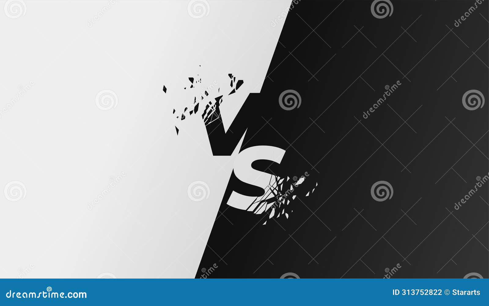 Grey and Black Versus Vs Banner for Competition Challenge Stock ...