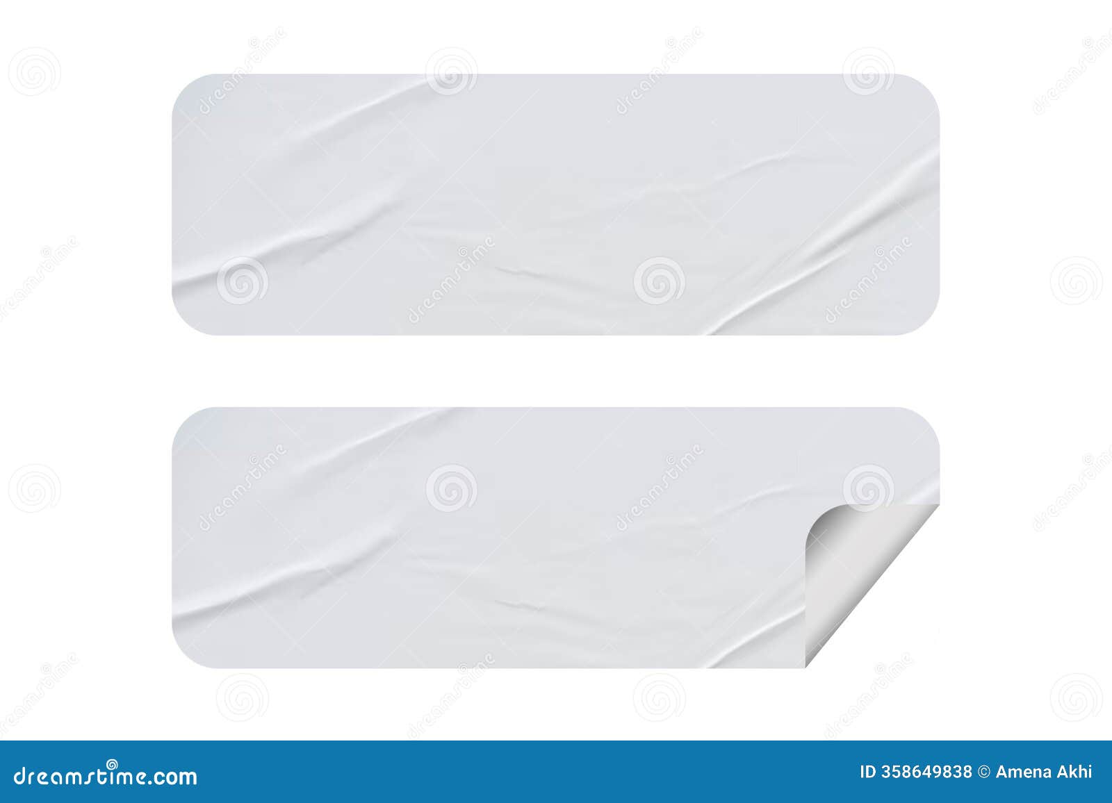 Grey Blank Sticker Design Set Stock Photo - Image of scrapbook ...