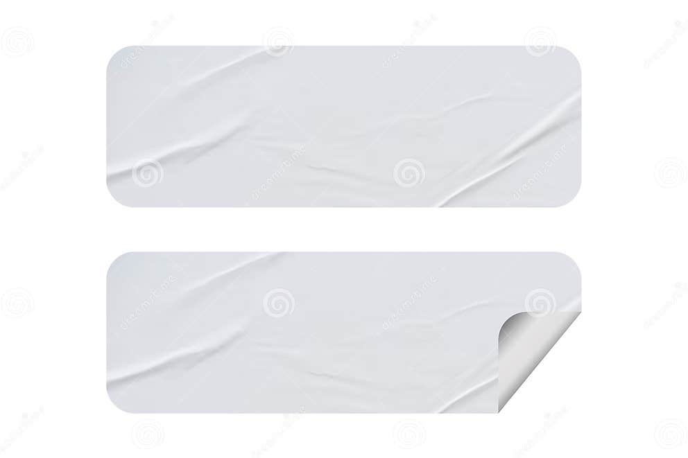 Grey Blank Sticker Design Set Stock Photo - Image of scrapbook ...