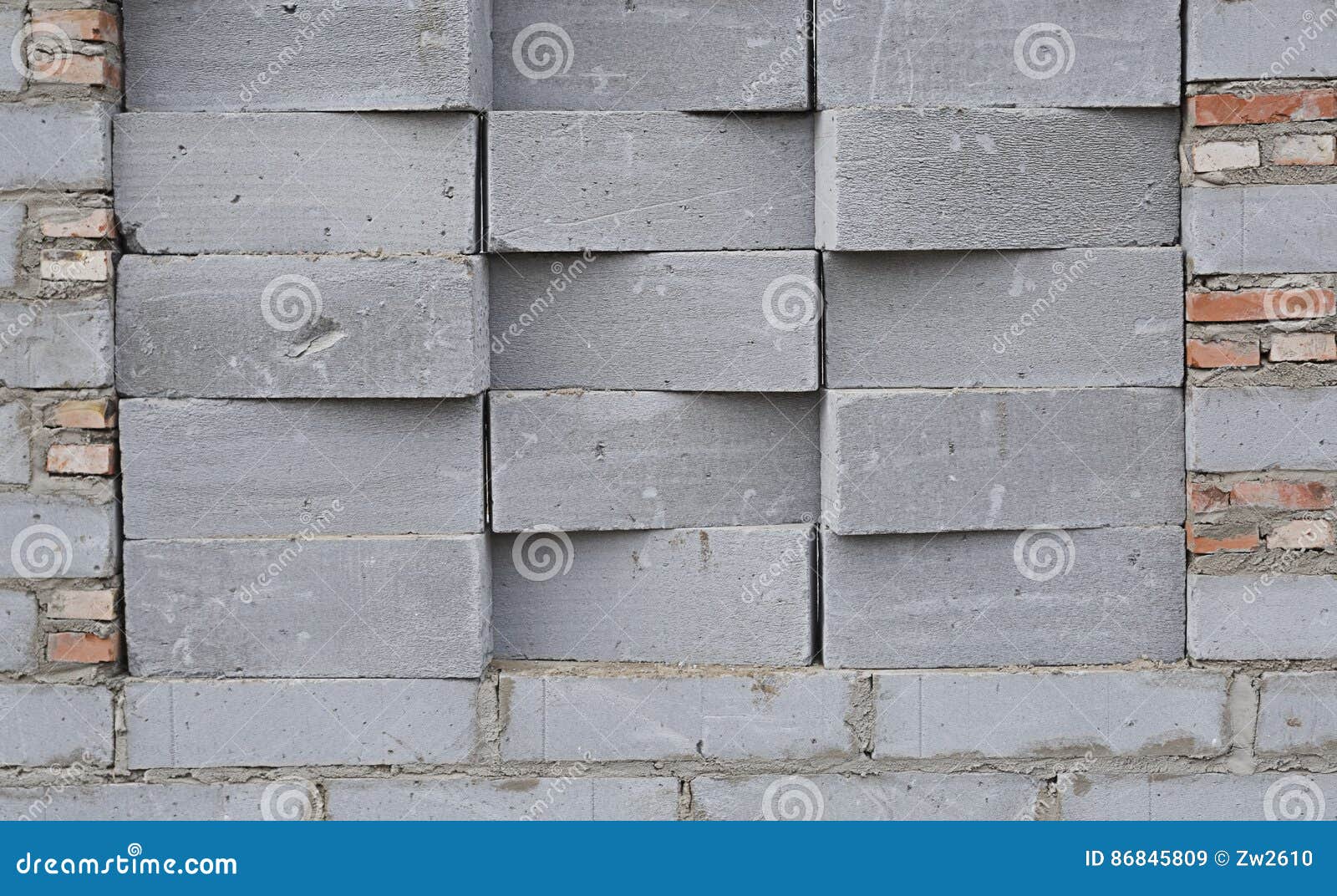 GREY BLOCK WALL stock image. Image of temporary, china - 86845809