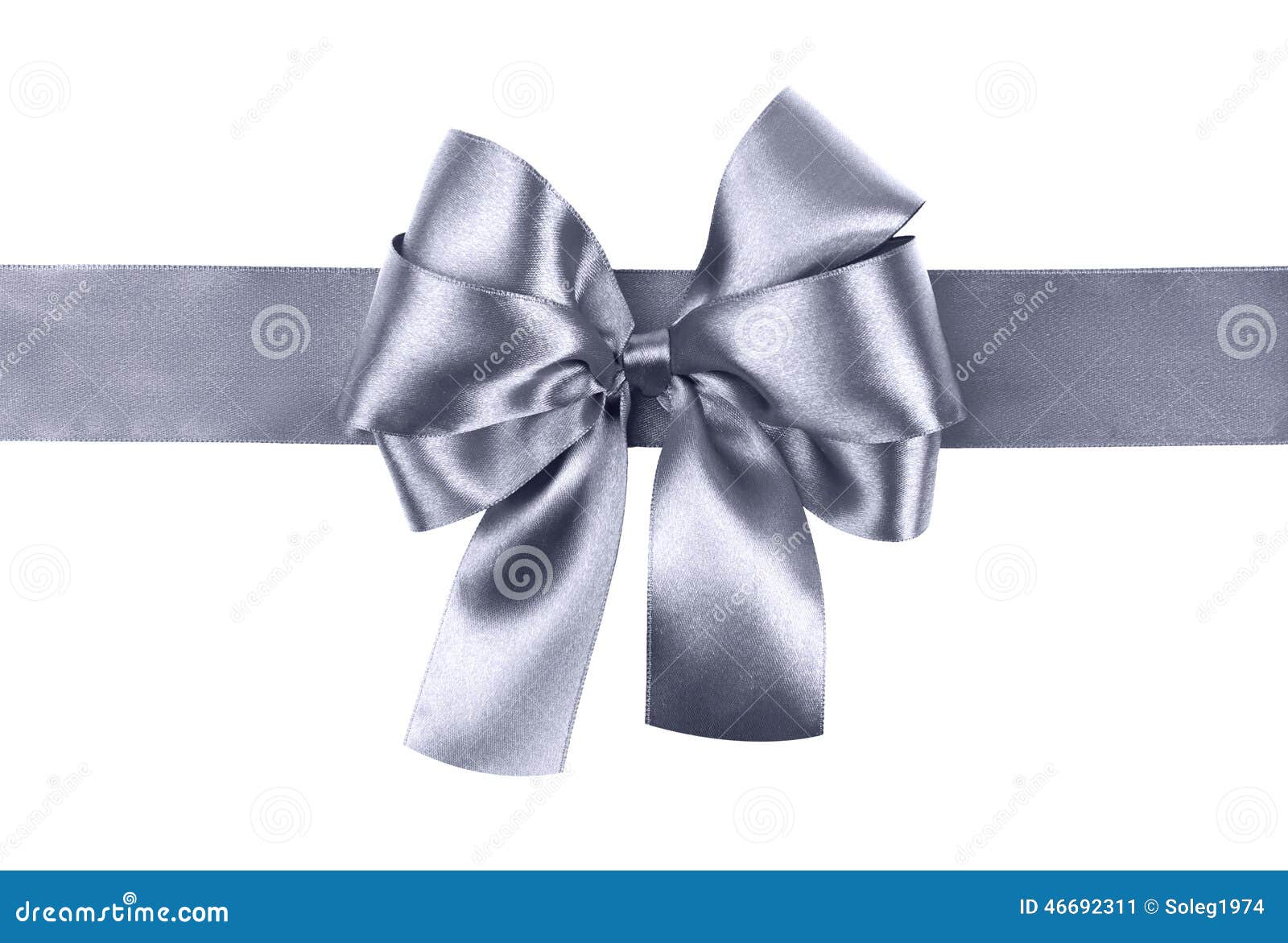 Grey Blue Bow Photo Made from Silk Stock Image - Image of celebration ...