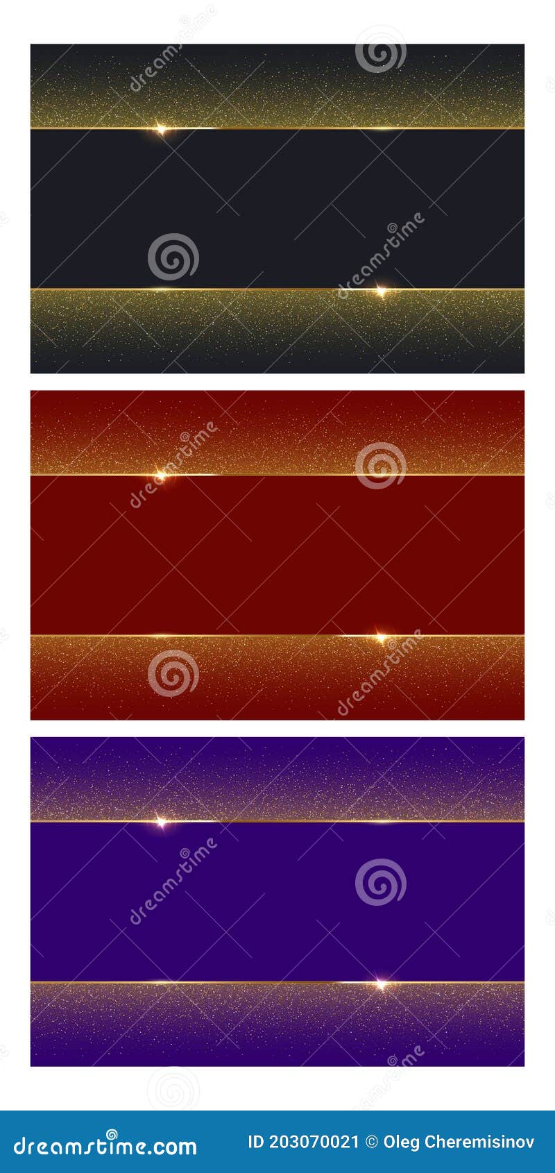 Grey, Blue, Red Rectangular Backgrounds Set. Elegant Colorful ...