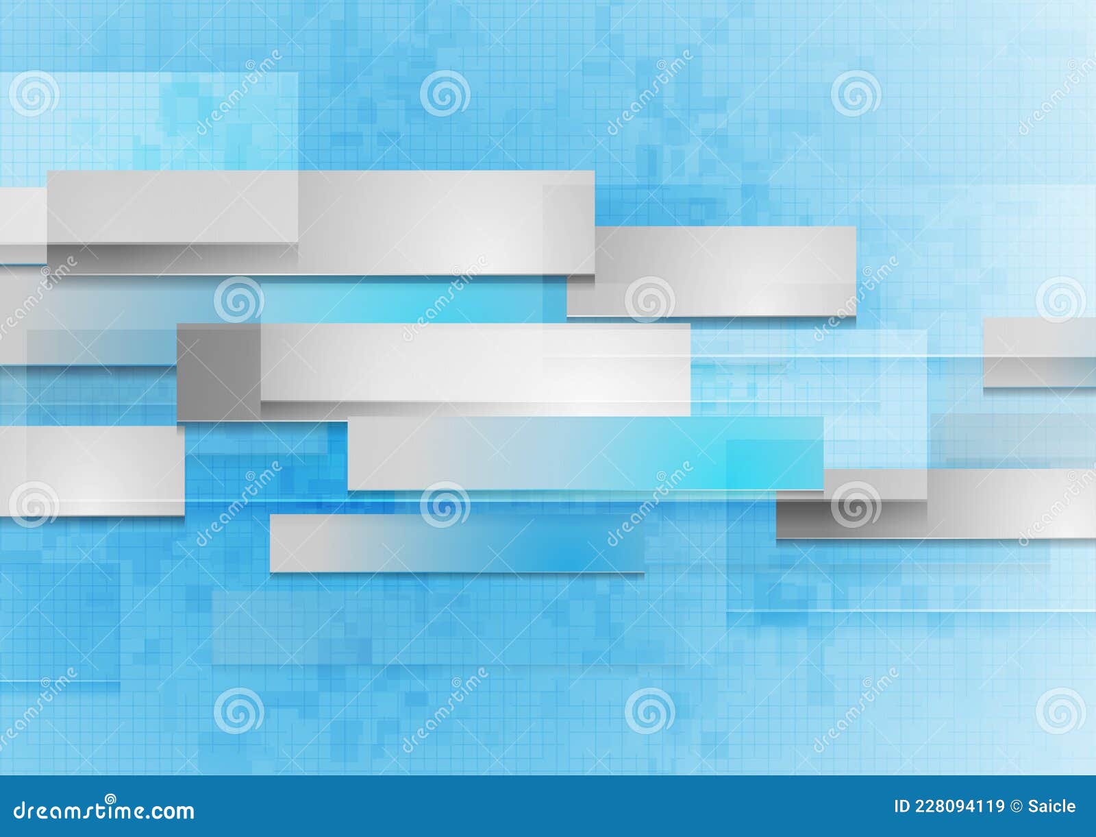 Grey and Blue Stripes Abstract Concept Background Stock Vector ...
