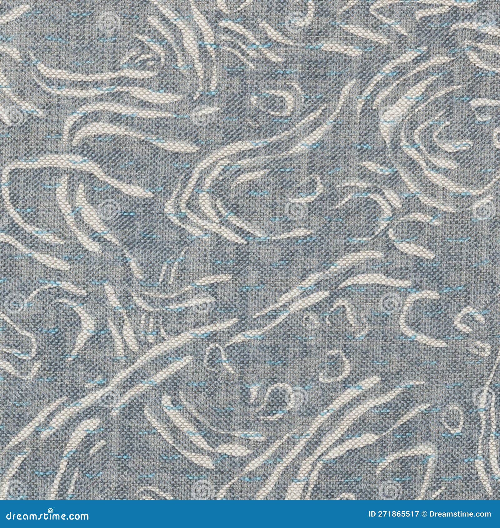 Grey Blue Upholstery Fabric Texture with Ripples Pattern Stock Image ...