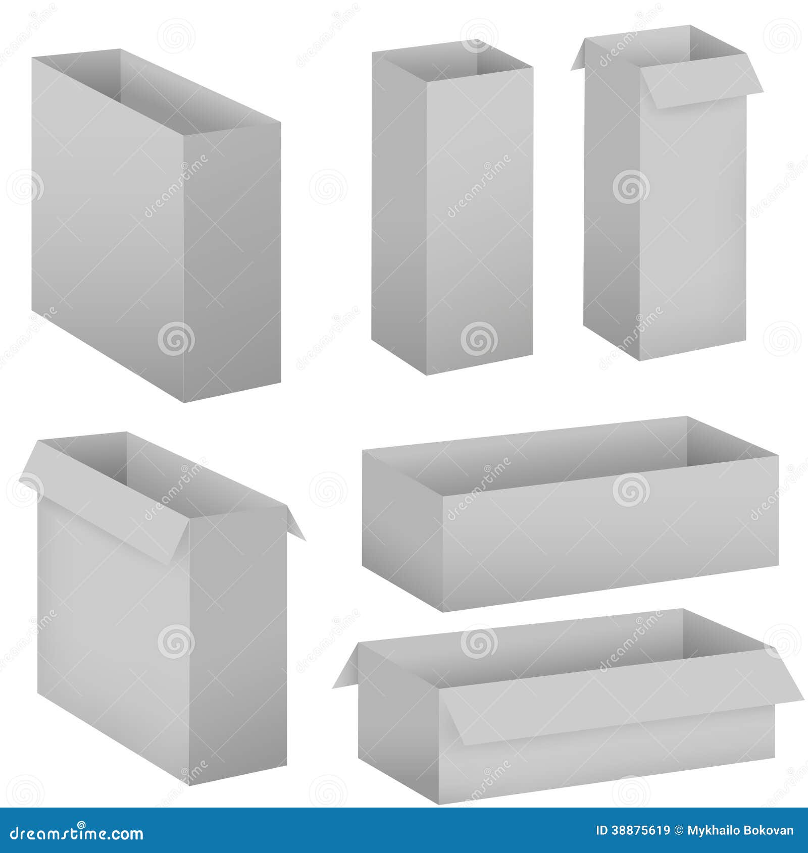 Grey box set stock illustration. Illustration of crate - 38875619