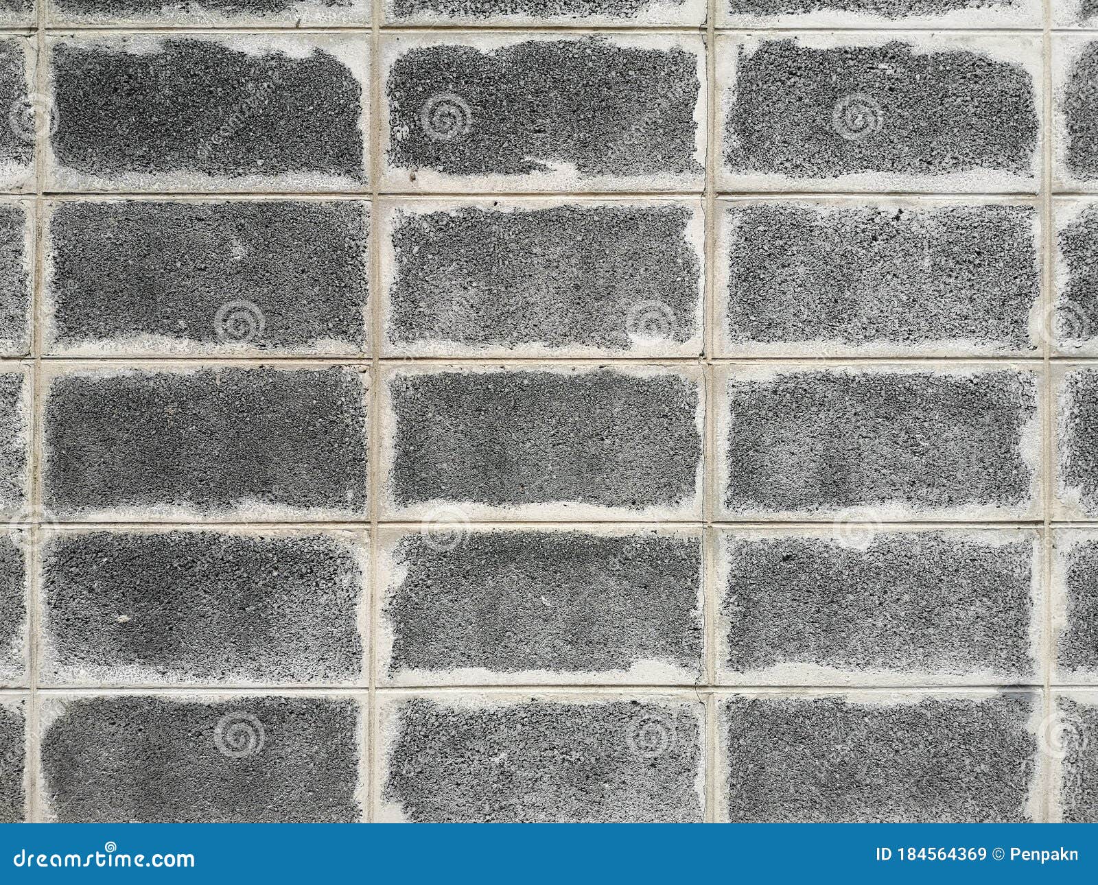 Grey Brick Block Wall Show Pattern Stack Block Rough Surface Texture ...