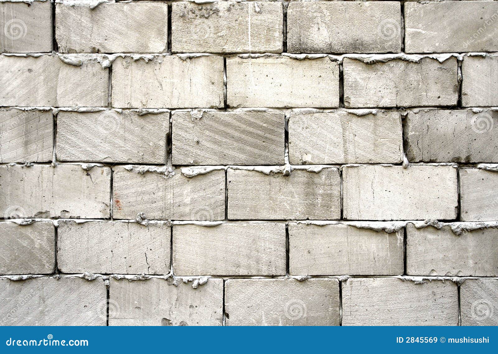 Grey brick wall stock image. Image of boundry, grunge - 2845569