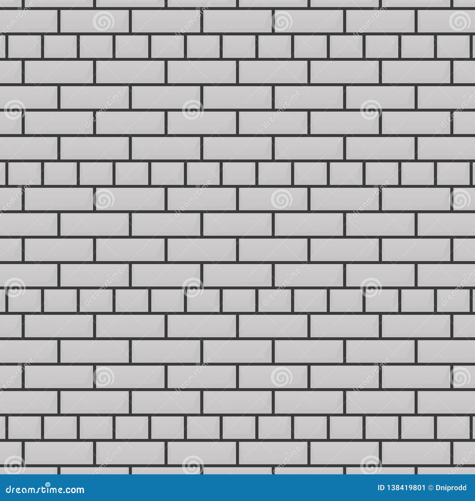 Grey brick wall background stock vector. Illustration of pattern ...
