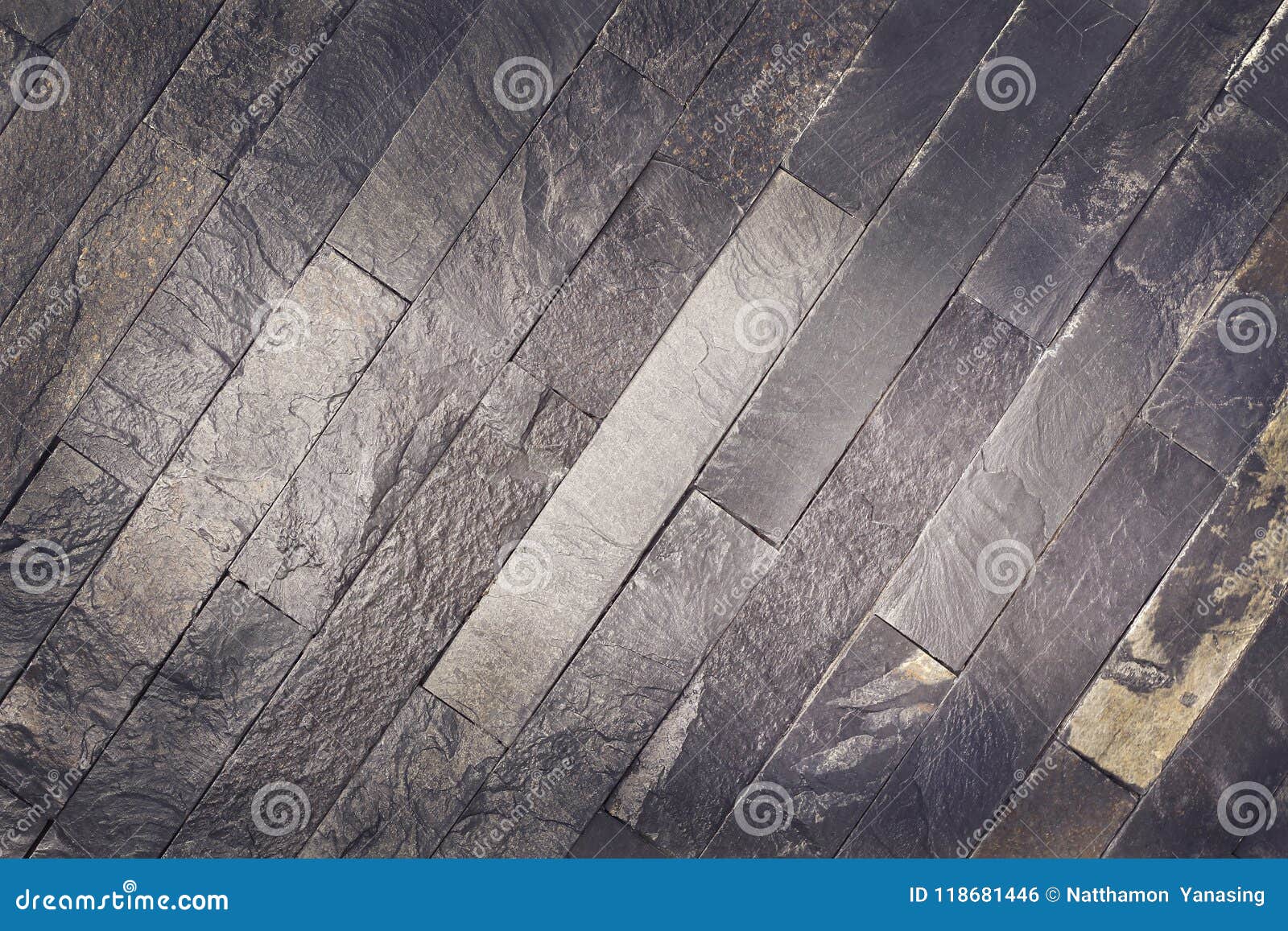 Grey Brick Wall Texture Background. Pattern Grey Slate Stone for Design ...