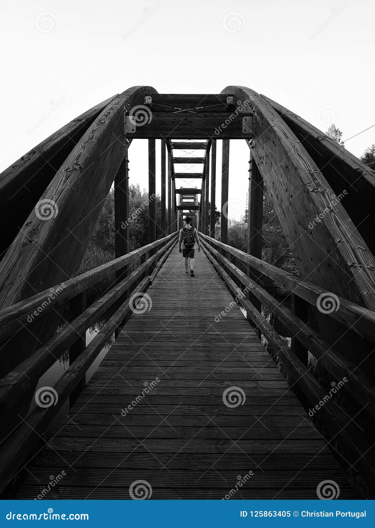 Grey bridge editorial image. Image of bridge, walk, black - 125863405