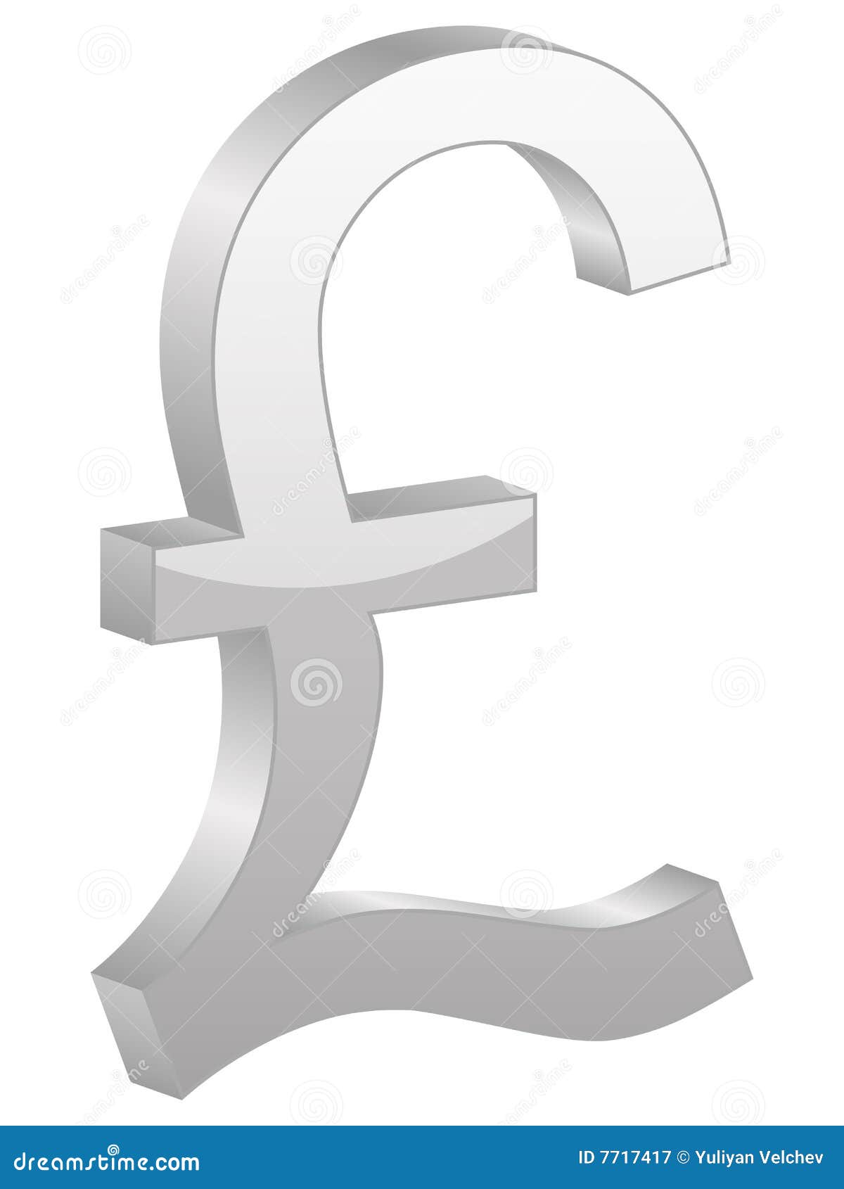 Grey british pound symbol stock vector. Illustration of money - 7717417