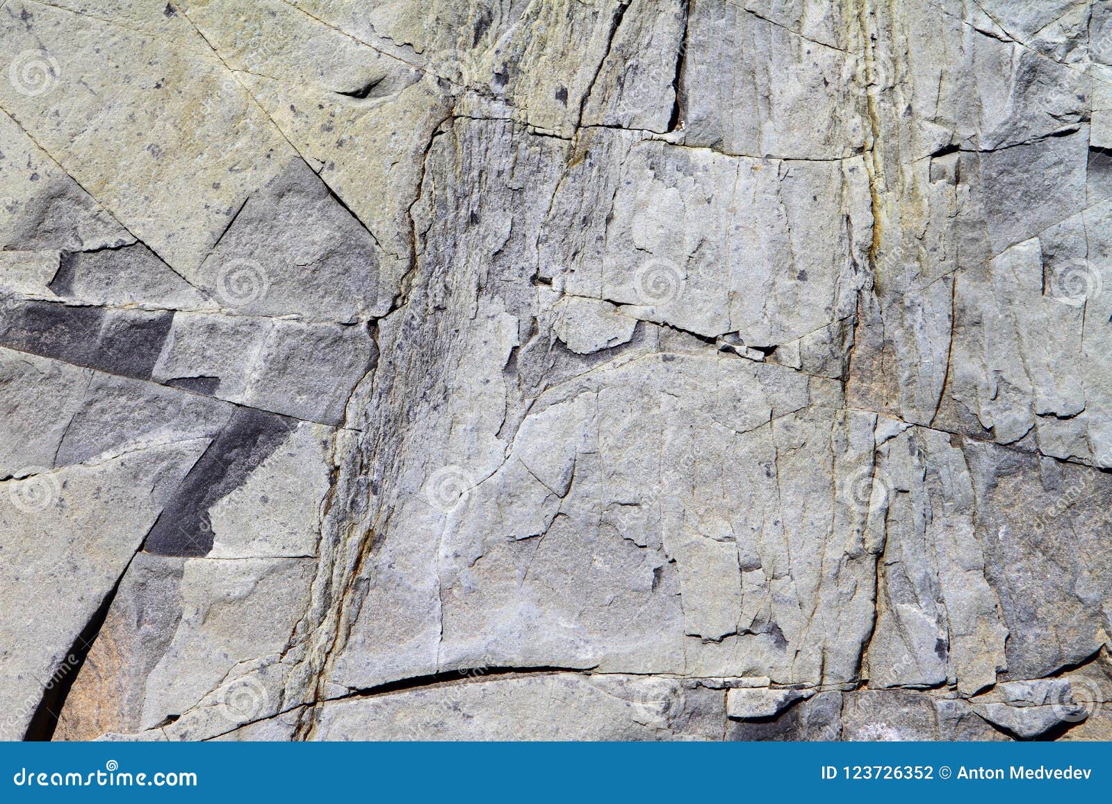 Grey Broken Stone Surface Texture with Cracks. Sea Limestone. Stock ...