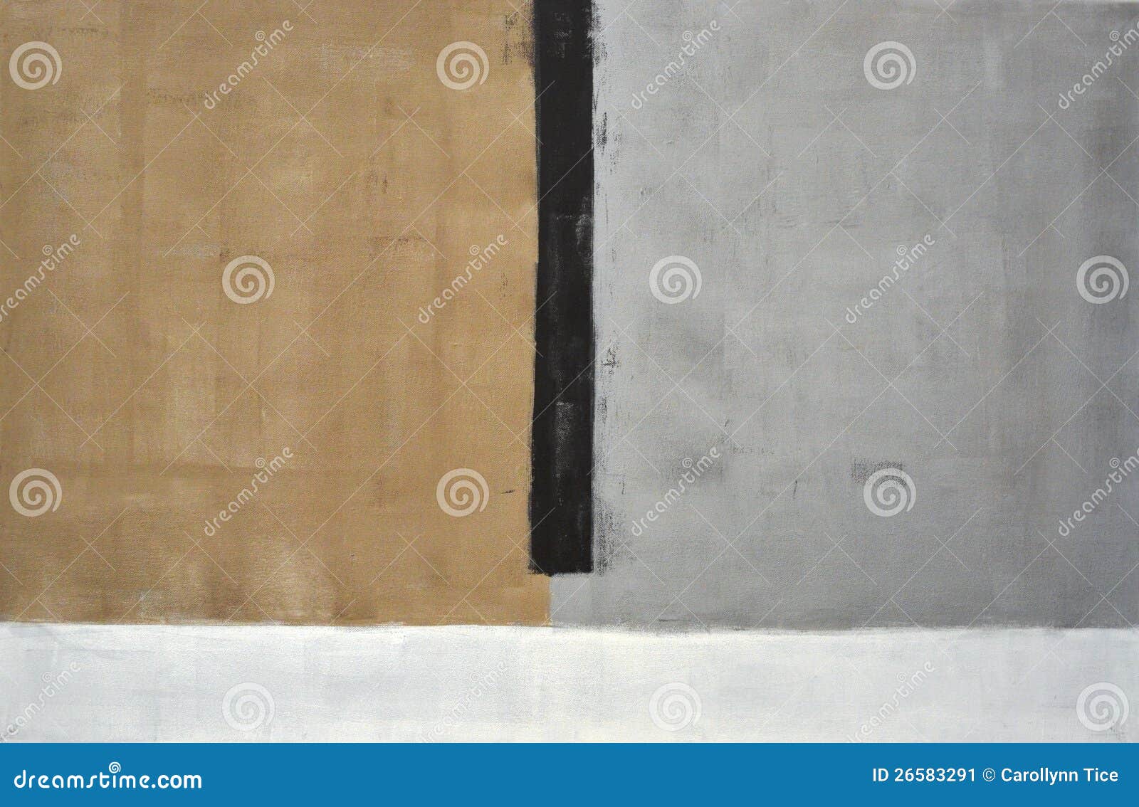 Grey and Brown Abstract Art Painting Stock Image - Image of white ...