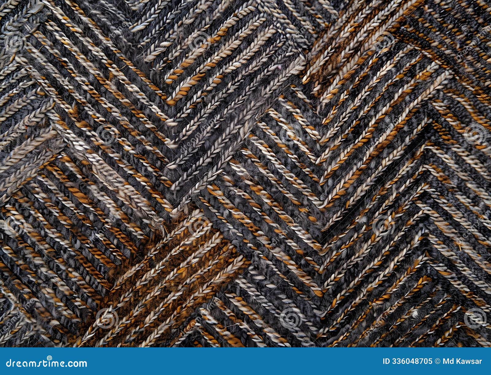 Grey and Brown Herringbone Carpet Texture Stock Illustration ...