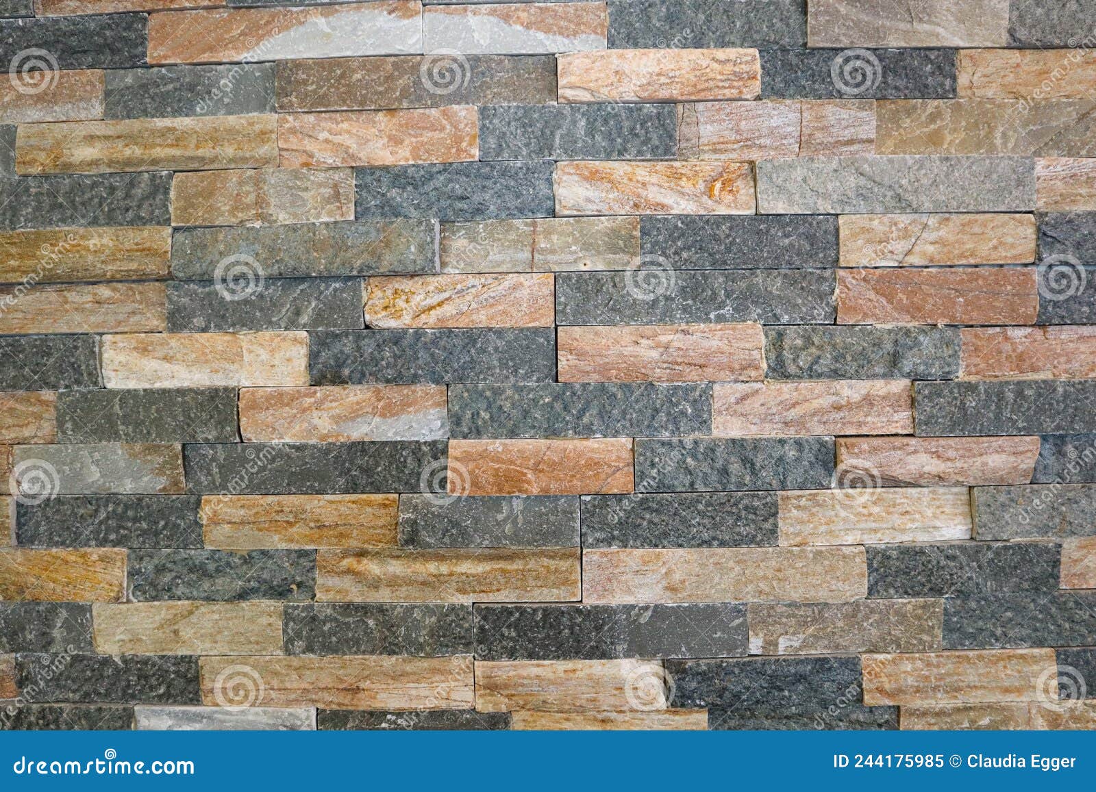 Grey and brown Stone Wall stock image. Image of design - 244175985