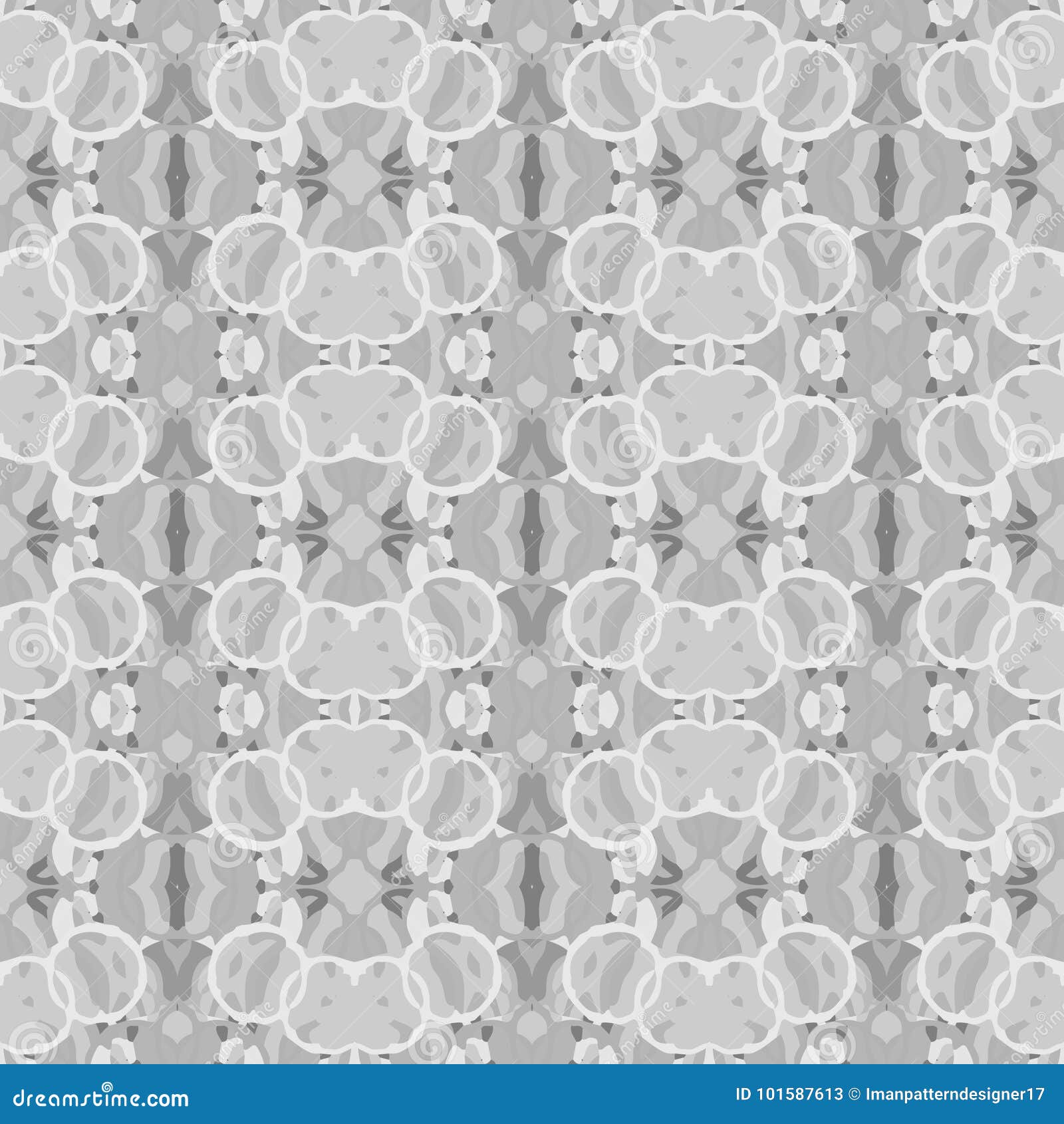 Grey Bubbles and Foams Vector Repeating Pattern Stock Vector ...