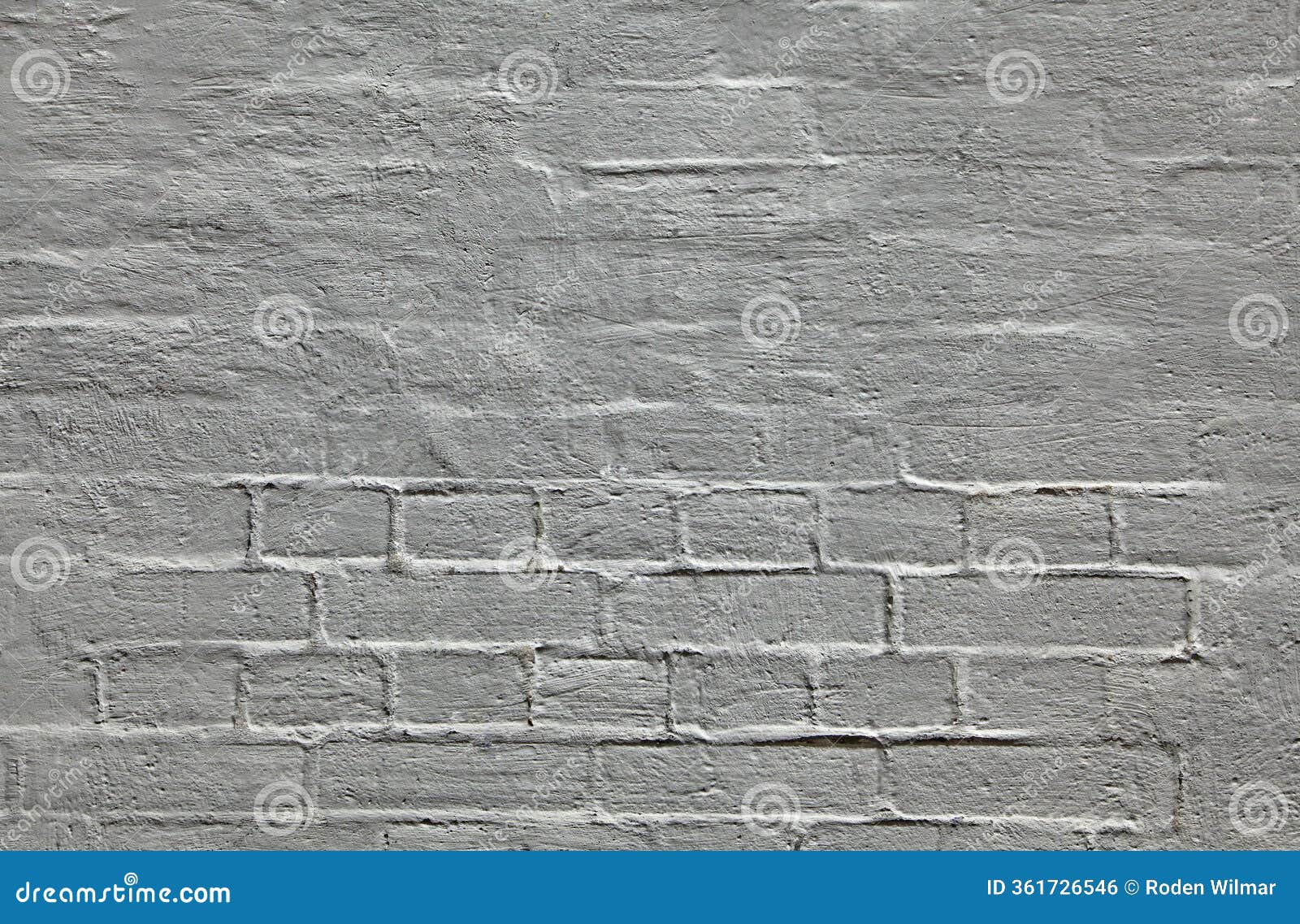 Grey Building Wall, Painted with Whiting. Wavy and Bumpy Surface. Brick ...