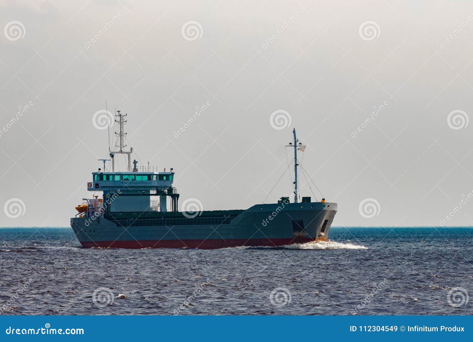 Grey cargo ship stock image. Image of industry, carrying - 112304549