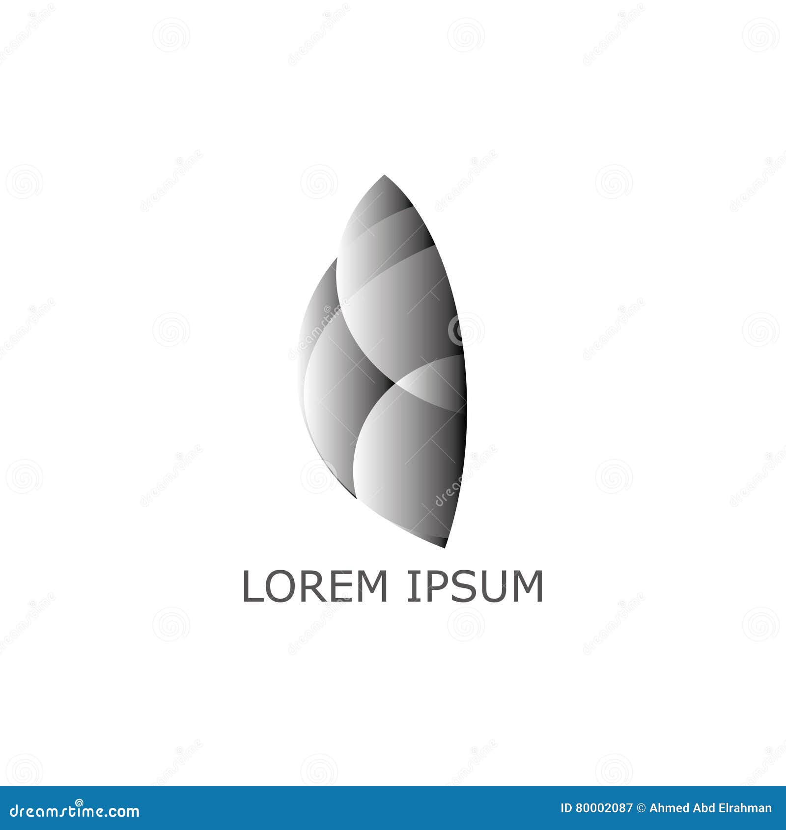 Grey business logo stock vector. Illustration of avatar - 80002087