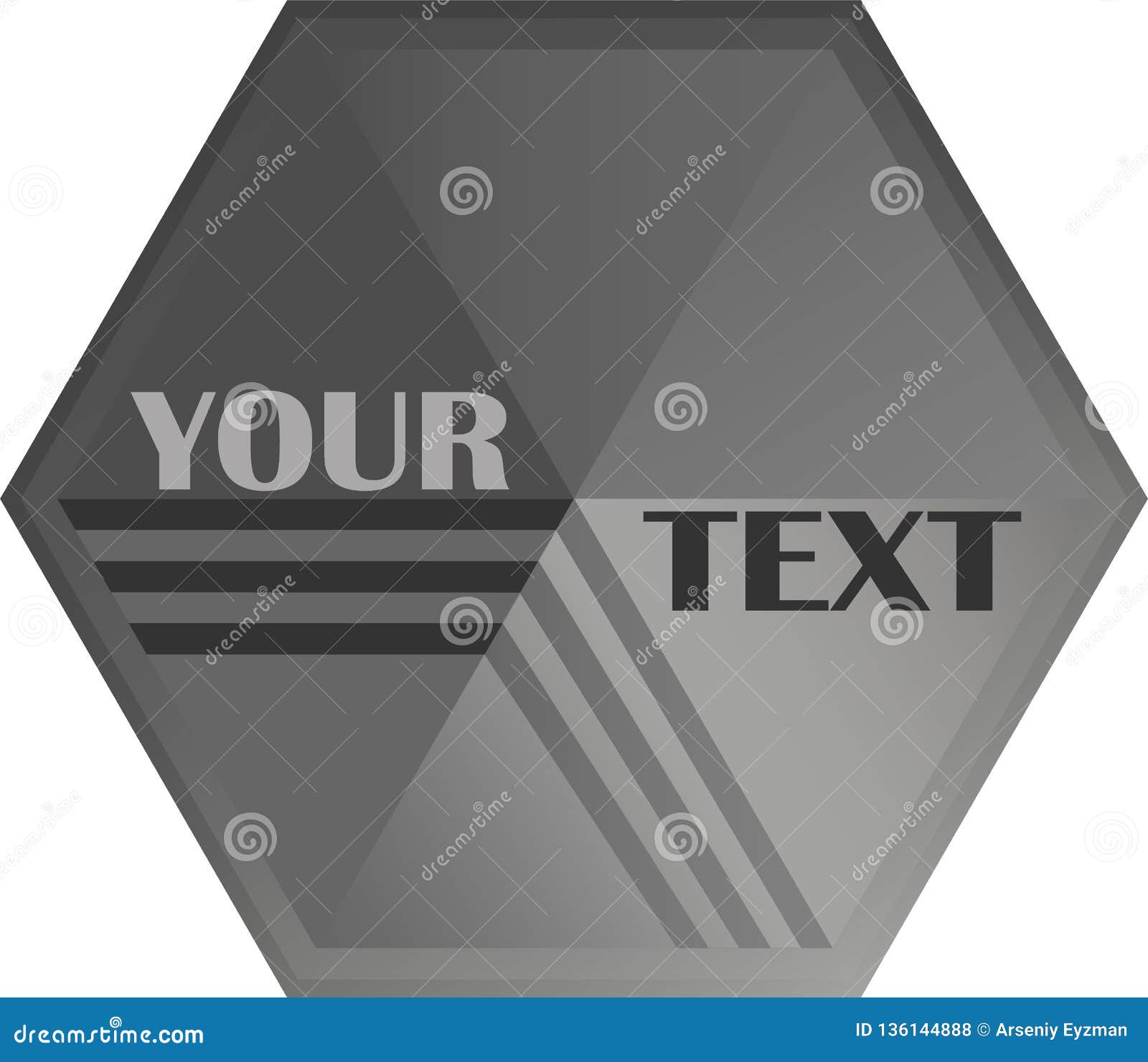 Grey business logo stock vector. Illustration of background - 136144888