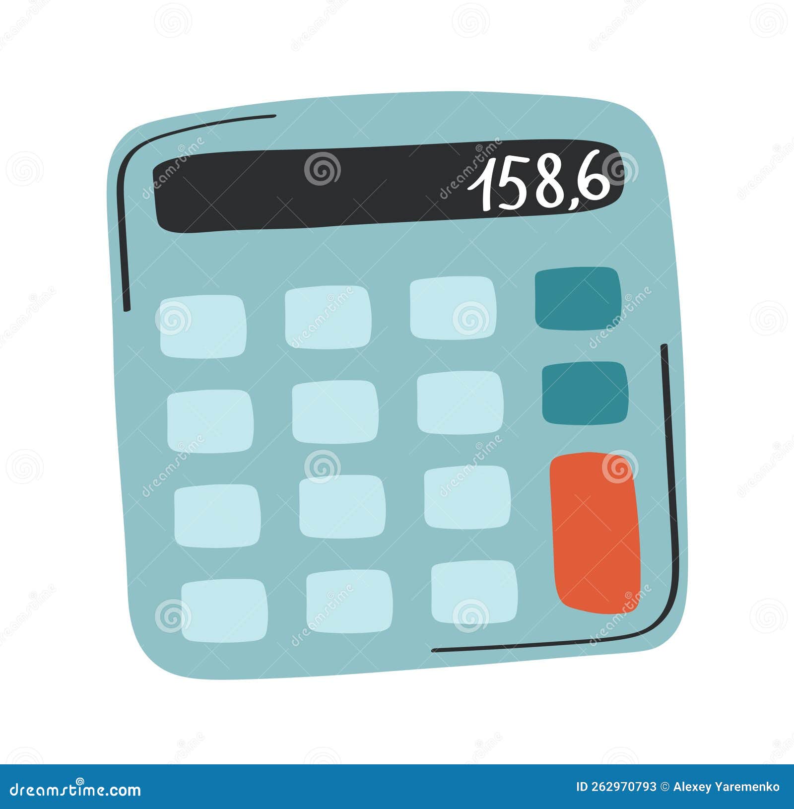 Grey calculator icon stock vector. Illustration of vector - 262970793