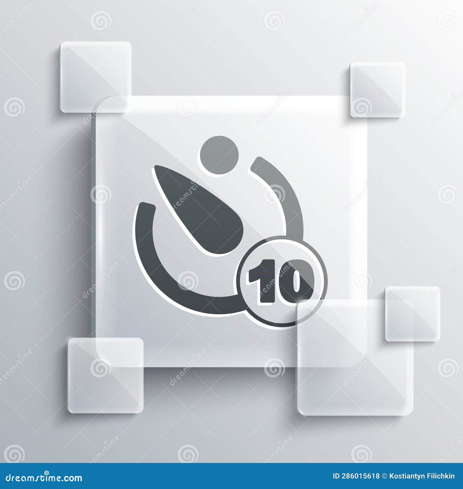 Grey Camera Timer Icon Isolated on Grey Background. Photo Exposure ...