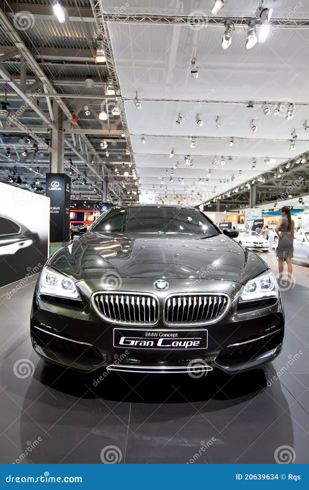 Grey car BMW Gran Coupe editorial stock image. Image of metal - 20639634