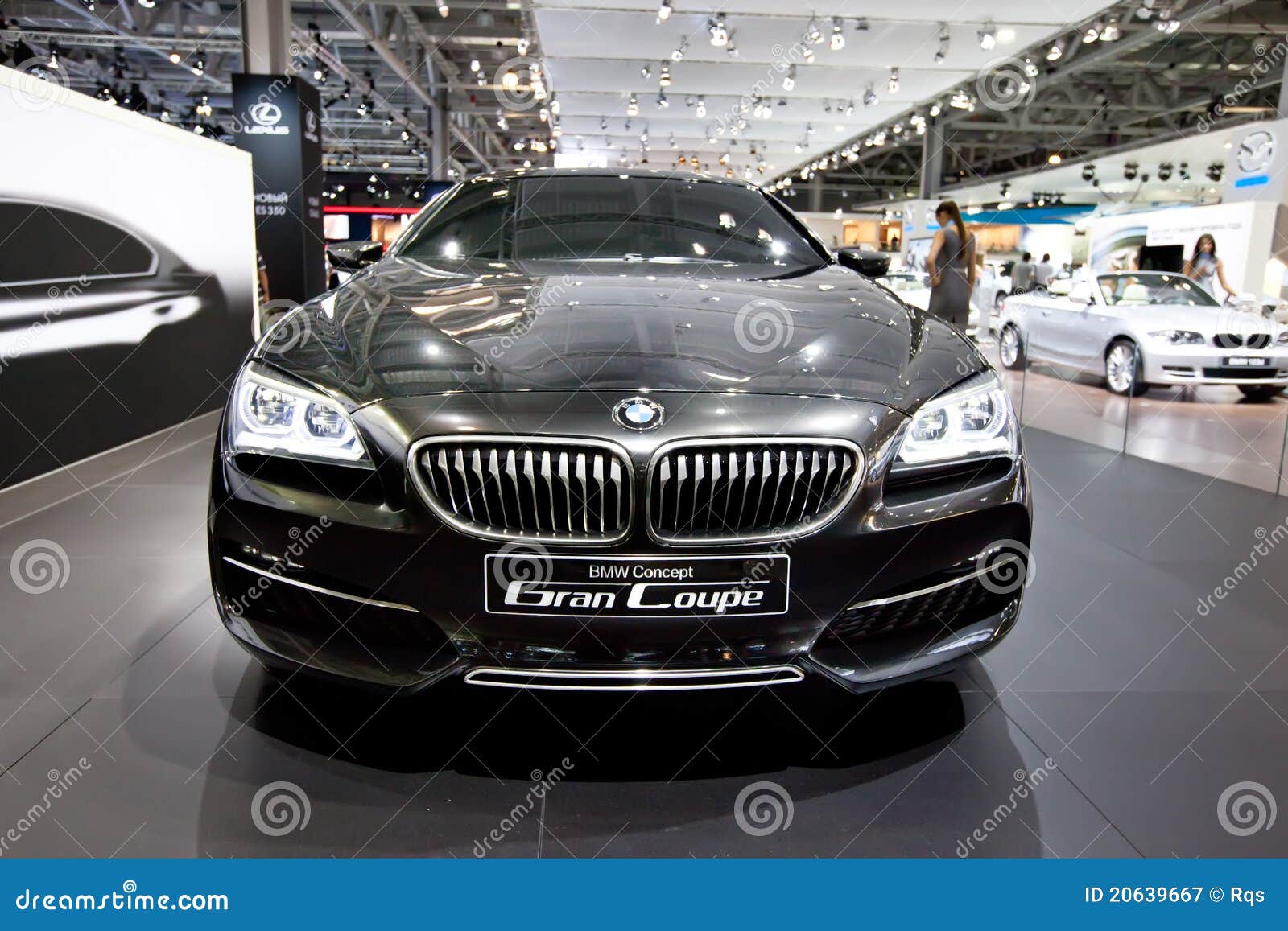 Grey car BMW Gran Coupe editorial photography. Image of disc - 20639667